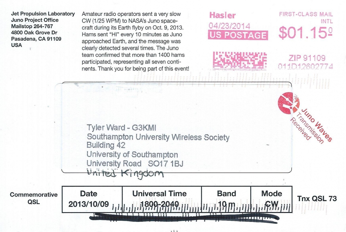 Received QSL Cards | SUWS - Southampton University Wireless Society